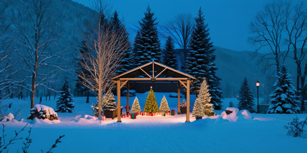 How to Decorate a Gazebo for Winter – Shade N' Shelters