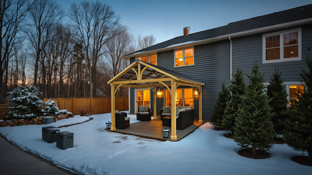 How to Make My Gazebo Warm in Winter – Shade N' Shelters